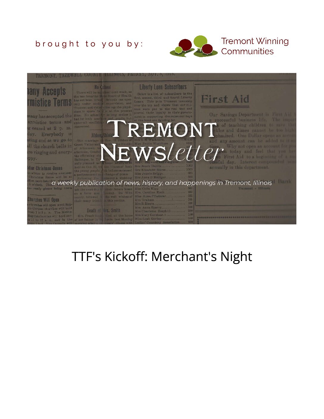 Weekly Newsletters – Tremont Illinois